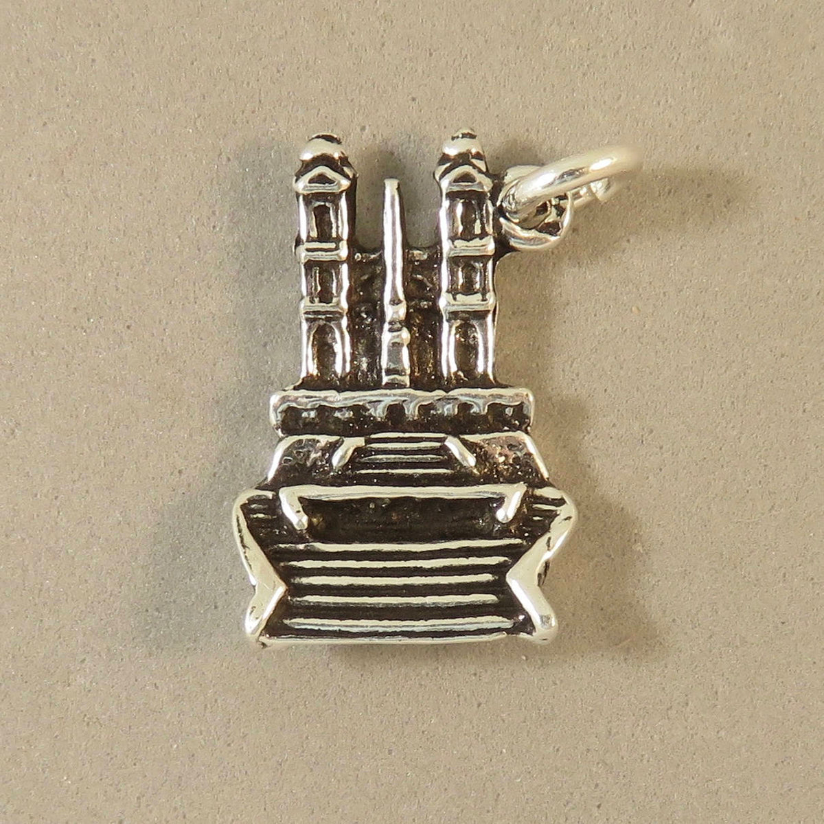 THE SPANISH STEPS .925 Sterling Silver Charm Pendant Europe Rome Italy ...
