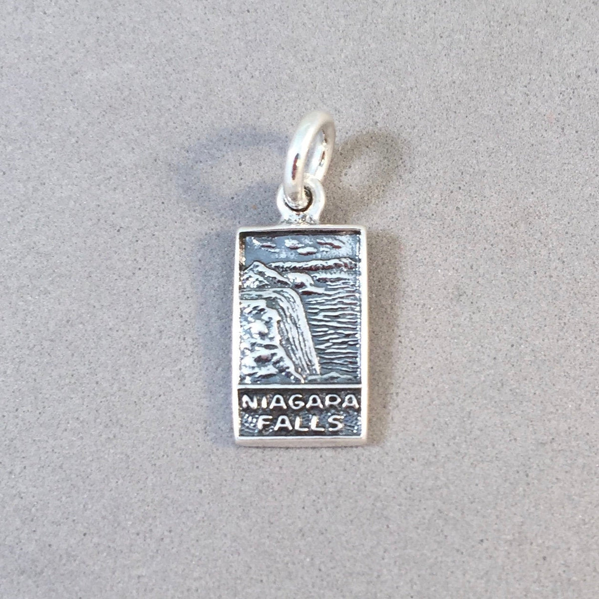 NIAGARA FALLS .925 Sterling Silver Charm Pendant Travel Canada NY Cana ...