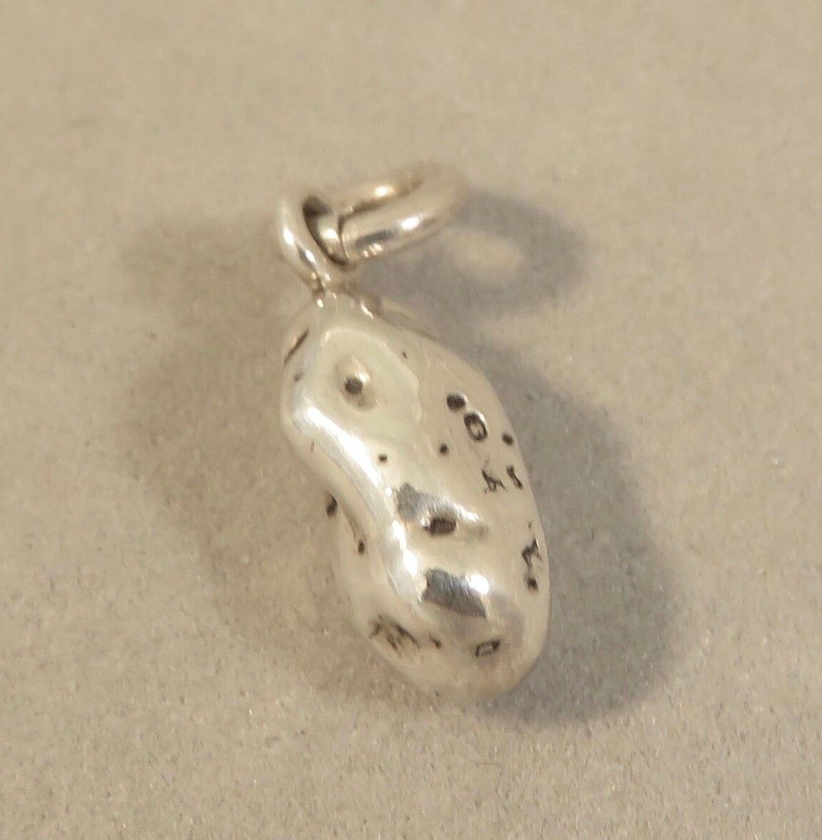 POTATO .925 Sterling Silver 3-D Charm Pendant Kitchen Farming Idaho ba ...