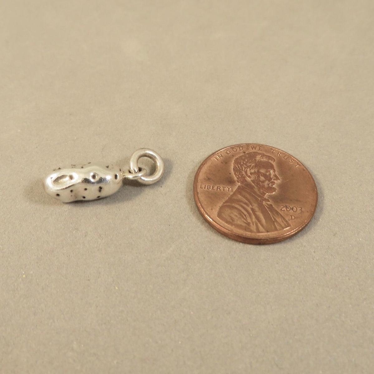 POTATO .925 Sterling Silver 3-D Charm Pendant Kitchen Farming Idaho ba ...