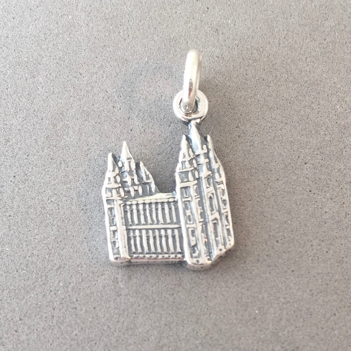 MORMON TEMPLE .925 Sterling Silver Charm Pendant Church LDS Salt Lake ...