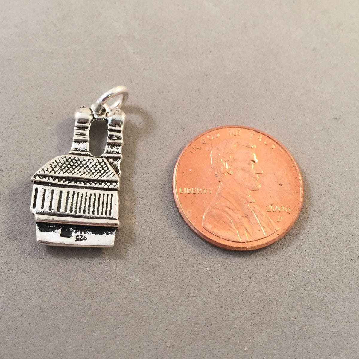 MUNCHEN FRAUENKIRCHE .925 Sterling Silver 3-D Charm Pendant Europe Ger ...