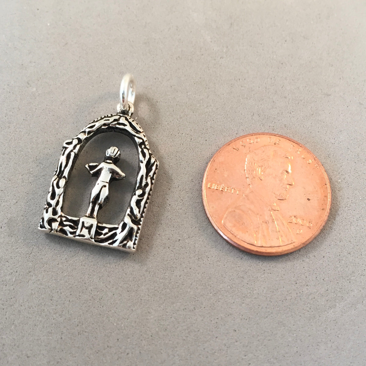 JOHANN STRAUSS MONUMENT .925 Sterling Silver 3-D Charm Pendant Austria ...