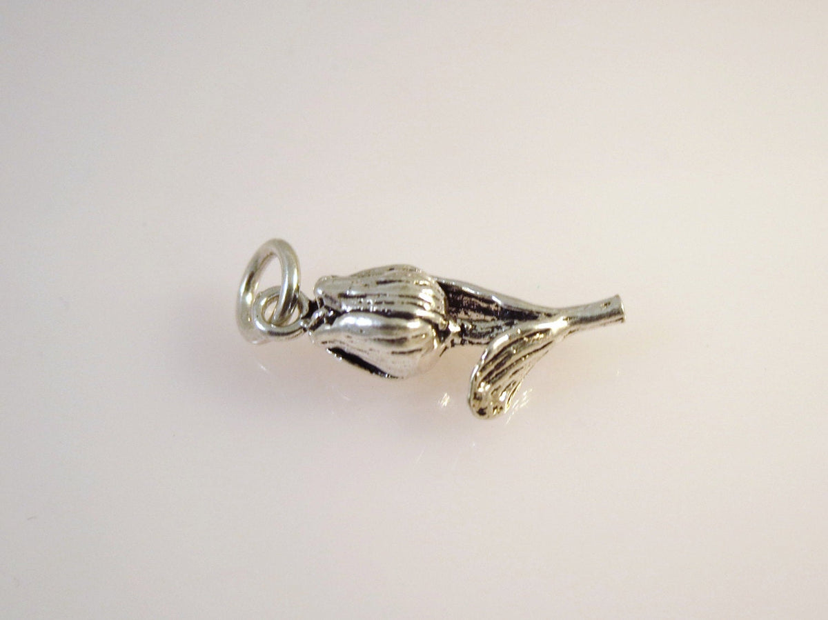Sterling Silver 3-D TULIP Charm Pendant Flower Garden Spring Bulb ...