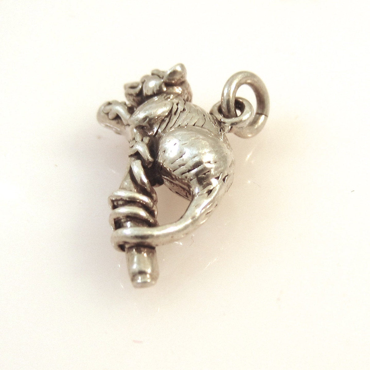 OPOSSUM .925 Sterling Silver 3-D Charm Pendant Branch Possum Marsupial ...